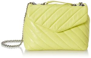 vince camuto ottys large crossbody, lemon mustard