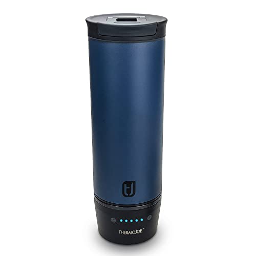 Thermojoe 16 Oz. Rechargeable Heated Smart Travel Mug for Coffee and Tea with Temperature Control