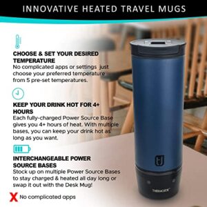 Thermojoe 16 Oz. Rechargeable Heated Smart Travel Mug for Coffee and Tea with Temperature Control