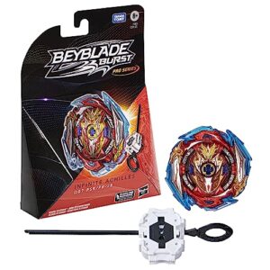 beyblade burst pro series infinite achilles spinning top starter pack, balance type battling game top, toy for kids ages 8 and up