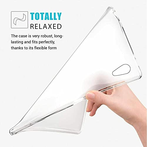 Clear Case for iPad Mini 6th Generation 8.3 inch 2021, Supports 2nd Gen Apple Pencil Charging, Soft Slim Lightweight Transparent TPU Back Cover Compatible with 8.3" iPad Mini 6