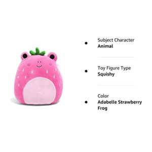 Squishmallows Oficial Kellytoy Food Squad Plush Toys Soft Plush Animal (Adabelle Strawberry Frog, 8 Inch)