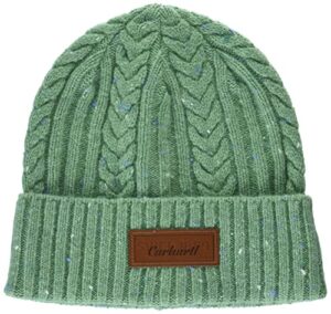 carhartt women's rib knit fisherman beanie, jade nep, ofa