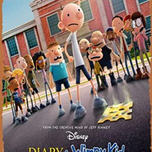 Ysirseu Diary of a Wimpy Kid (#2 of 9) 2010 Movie Poster Wall Home Wall Art Metal Tin Sign 8x12 inch