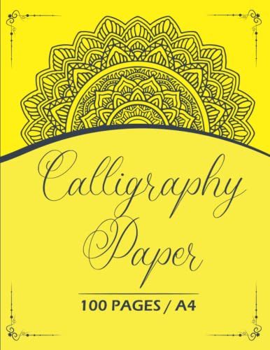 Calligraphy paper: calligraphy set for beginners:100 Pages _ Perfect size at 8.5 x 11 in / 21.59 x 27.94 cm /A4 for kids, teens, and adults.