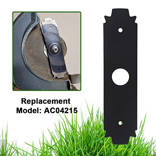 AMTHKNO AC04215 Reversible Heavy Duty Hardened Steel Edger Blade - for Replacement Ryobi 8 Inch Edger Blade, Fits Edgers Models UT50500, UT15518, RY15518, RYEDG11, P2310 and P2300B. (2)