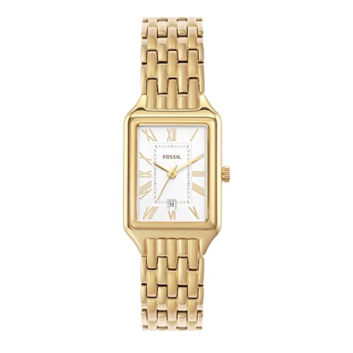 Fossil Women's Raquel Quartz Stainless Steel Three-Hand Watch, Color: Gold (Model: ES5220)