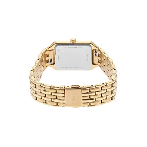 Fossil Women's Raquel Quartz Stainless Steel Three-Hand Watch, Color: Gold (Model: ES5220)