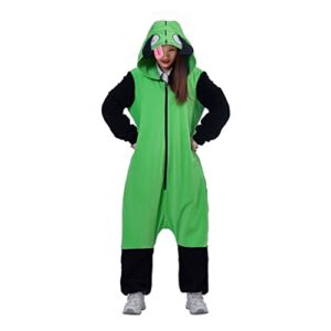 Gir Hoodie Zim Cosplay Costume Inspired Kigurumi Dress Invader Costume Onesie Pajamas for Women