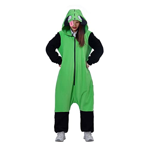 Gir Hoodie Zim Cosplay Costume Inspired Kigurumi Dress Invader Costume Onesie Pajamas for Women