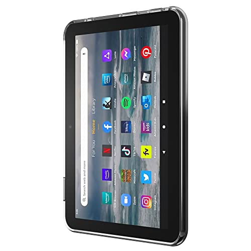 Case for Amazon Fire 7 Tablet (Only Compatible with 12th Generation, 2022 Release), Puxicu Slim Design Flexible Matte TPU Protective Cover for Fire 7, Transparent