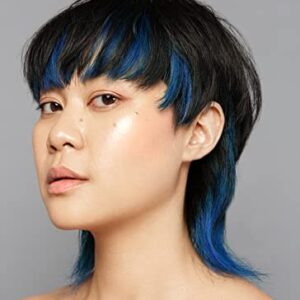 Good Dye Young Streaks and Strands Semi Permanent Hair Dye (Blue Ruin) – UV Protective Temporary Hair Color Lasts 15-24+ Washes – Conditioning Blue Hair Dye – PPD free Hair Dye - Cruelty-Free & Vegan Hair Dye