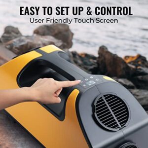 BougeRV Portable Air Conditioner, 2899BTU Tent Air Conditioner, 250W Low Power Consumption, 24VDC, 3 Wind Speeds for Van Life, Camping Tent, Outdoor, Indoor