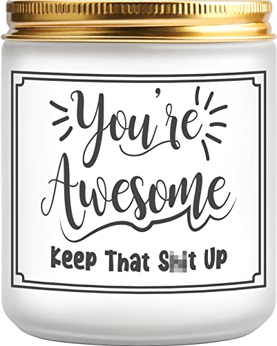 Friendship Scented Candle Gifts, Thank You Gifts for Friends Female, Male, Funny Inspirational Gifts for Birthday Thanksgiving, Cute Going Away Gifts for BFF, Bestie