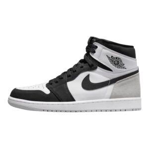 nike men's air jordan 1 high retro og 'brotherhood' basketball shoes, white/black-grey fog-bleached, 13