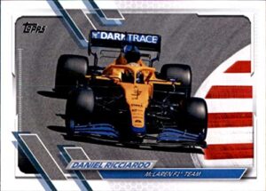 2021 topps formula 1#100 daniel ricciardo mclaren f1 team racing card