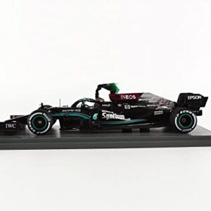 Mint Models Lewis Hamilton F1 Winner Brazilian Grand Prix 2021 Scale Model in 1:43 Scale by Spark