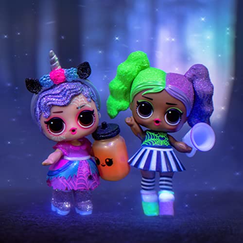 LOL Surprise Glitter Glow Doll Cheer Boo with 7 Surprises, Halloween Dolls, Accessories, Limited Edition Dolls, Collectible Dolls, Glow-in-the-Dark Dolls