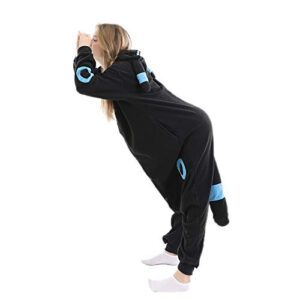 OGU' DEAL Unisex Adult Animal Onesie Pajamas Charactor Role Play Hallooween Cosplay Homewear Sleepwear Costume for Women Blue