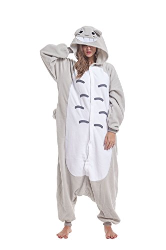 Sqlszt Animal Onesie Adult One Piece Pajamas Unisex Cosplay Costume for Women Men XL Grey