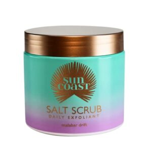 sun coast salt scrub - daily skin exfoliant (malabar drift, 22 oz)