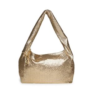 steve madden emiliaa chainmail hobo, gold