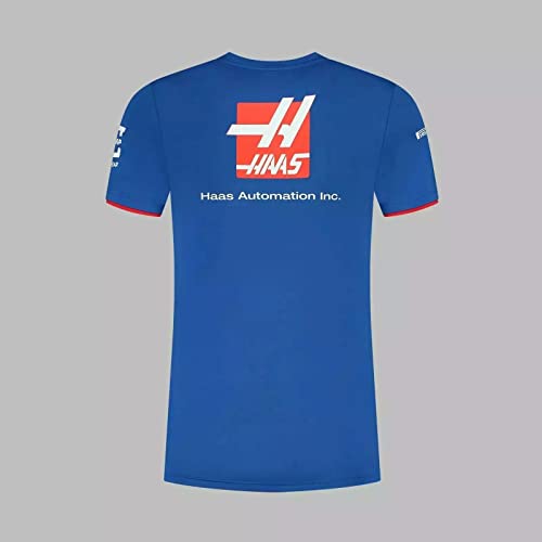 Haas F1 Team Haas Racing F1 2022 Men's Team Fitted T-Shirt Blue