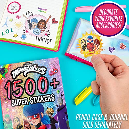 Zagtoon Miraculous Ladybug 1500+ Stickers, Ultimate Heroez Stickers, Ladybug, Cat Noir, Rena Rouge, Carapace, Vesperia, Bunnyx, Tikki, Plagg, Cute Gifts for Girls Kids Teens Adults