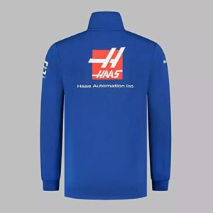 Haas F1 Team Haas Racing F1 2022 Men's Team Fitted 1/4 Zip Sweatshirt Blue (900972)