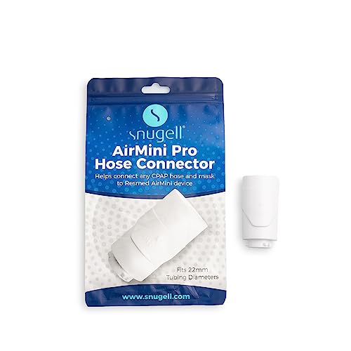 AirMini Pro Hose Connector by Snugell | Connect AirMini Original Hose to Any 22 mm Nasal Mask or Full Face Mask Model| Portable Travel Friendly Size | for AirMini Original Tubing