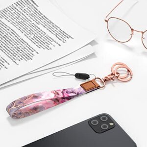 Rimilak Wristlet Keychain, Wrist Lanyard Key Chain for Women Men Car Keys ID Badges Card Wallet Phone Camera