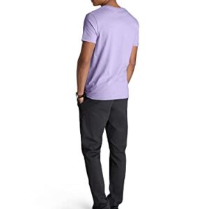 Fruit of the Loom Men's Recover Cotton T-Shirt Made with Sustainable, Low Impact Recycled Fiber, Lilac Petal, Large