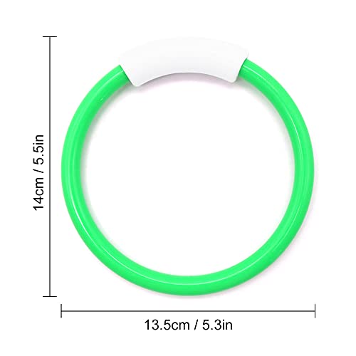 4pcs Diving Rings 5.3 Inch Underwater Swimming Pool Toy Rings for Kids Children