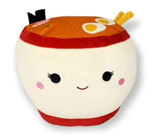 squishmallows kellytoy 8 inch (20cm) foodie squad - raisy the ramen noodle