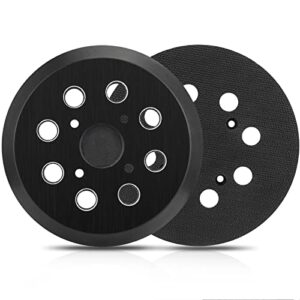 sander replacement pad for ryobi, 2 pack 5 in 8 hole hook and loop orbital sanding pad parts for ryobi rs290 rs280 p411 milwaukee 6021-21 6034-21 ridgid r2600 r2601 craftsman 315 model orbit sander