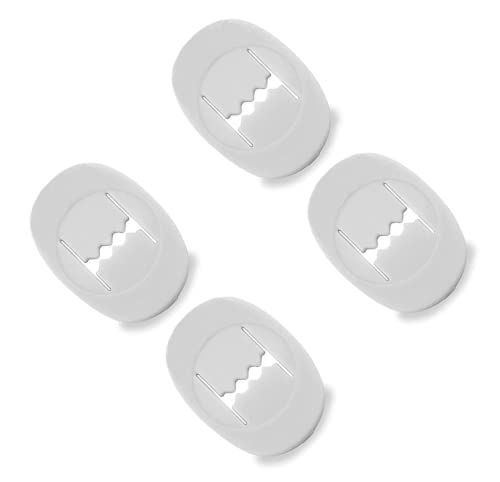 Snugell 4-Pack Replacement Clips Compatible with ResMed AirFit P10 Headgear | White Color | Pack of Four Adjustment Clips | Durable Premium Material