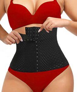 andalinge waist trainer for women lower belly fat waist cincher for women tummy control girdle hourglass body shaper upgraded waist cincher shapewear with steel bones extender