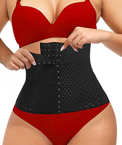 Andalinge Waist Trainer for Women Lower Belly Fat Waist Cincher for Women Tummy Control Girdle Hourglass Body Shaper Upgraded Waist Cincher Shapewear with Steel Bones Extender