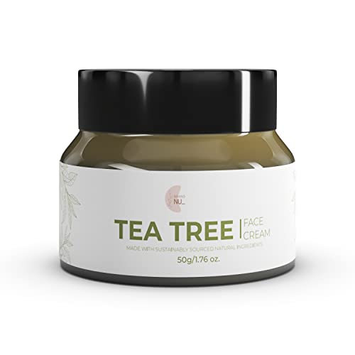 Brandnu Tea Tree Face Cream - Moisturizer for Acne-Prone, Sensitive Skin (1.7 oz)