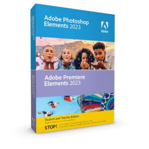 Adobe Photoshop Elements 2023 & Premiere Elements 2023 | Student & Teacher Edition | PC/Mac Box