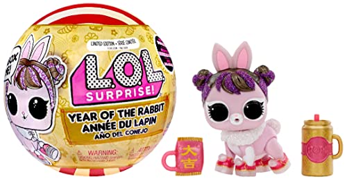 L.O.L. Surprise! Year of The Rabbit Doll Good Luck Bunny- with Collectible Doll, 7 Surprises, Limited Edition Doll, Accessories, Pet, Lunar New Year Theme- Great Gift for Girls Age 4+