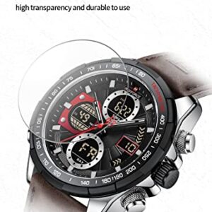 NAVIFORCE Men's Military Digital Watches Analog Quartz Waterproof Watch Sport Multifunctional Leather Wristwatch