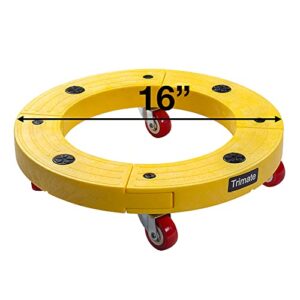 trimate KD Furniture Dolly, 300Lbs, Round: 16”, by, Multicolor