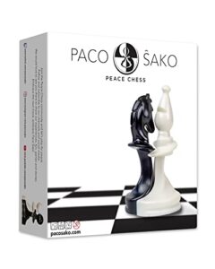 paco sako peace chess game, super fun for chess lovers, make peace while playing chess, not war - chess set board game for peace makers