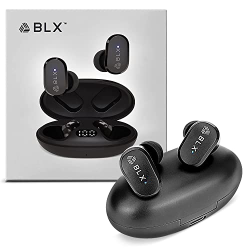 BLXBUDS G2 Wireless Earbuds - Wireless Bluetooth Headphones with Charging Case | TWS Dual-Stereo Earphones | Bluetooth Earbuds with Microphone for iPhone and Android | Up to 6 Hours Battery Life