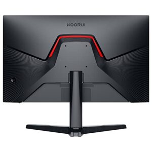 KOORUI 24" Gaming Monitor 165Hz, 1080p, 1ms, IPS, 99% sRGB Color Gamut, Adaptive Sync, Ultra Slim Frame, VESA Mountable (FHD 1920x1080, HDMI, DisplayPort) Black