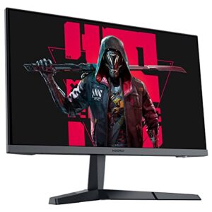 KOORUI 24" Gaming Monitor 165Hz, 1080p, 1ms, IPS, 99% sRGB Color Gamut, Adaptive Sync, Ultra Slim Frame, VESA Mountable (FHD 1920x1080, HDMI, DisplayPort) Black