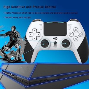 TERIOS Wireless Pro Controller Compatible with PS4 /PS4 Pro/PS4 Slim Console, Gaming Remote with Built-in 800mAh Rechargeable Battery/Precise Joystick/Audio/Turbo/Advanced Buttons Programming (Black)