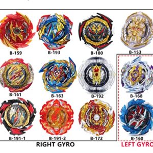 Bey Burst Gyro Toy Set with Arena Metal Fusion Attack Top Grip Toy Great Birthday Gift for Boys Children Kids Age 6 8 10 12+ Game Storage Box 12 Burst Gyros 1 Stadium 4 Two-Way Launcher 2 Handles