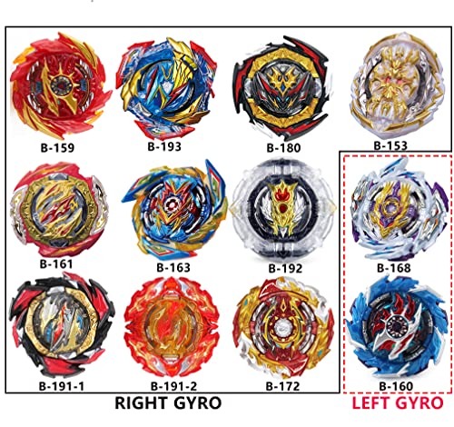 Bey Burst Gyro Toy Set with Arena Metal Fusion Attack Top Grip Toy Great Birthday Gift for Boys Children Kids Age 6 8 10 12+ Game Storage Box 12 Burst Gyros 1 Stadium 4 Two-Way Launcher 2 Handles